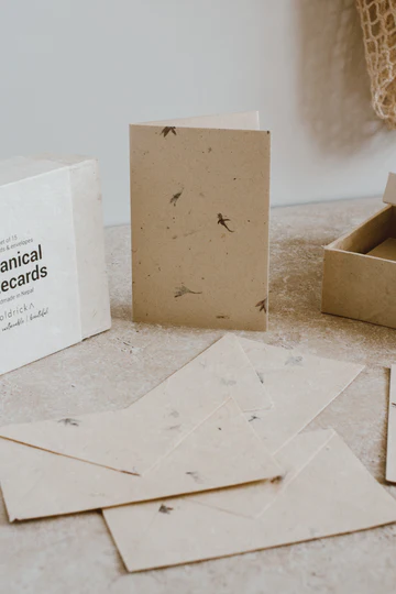 Botanical Notecards | Dried Flowers & Handmade Paper